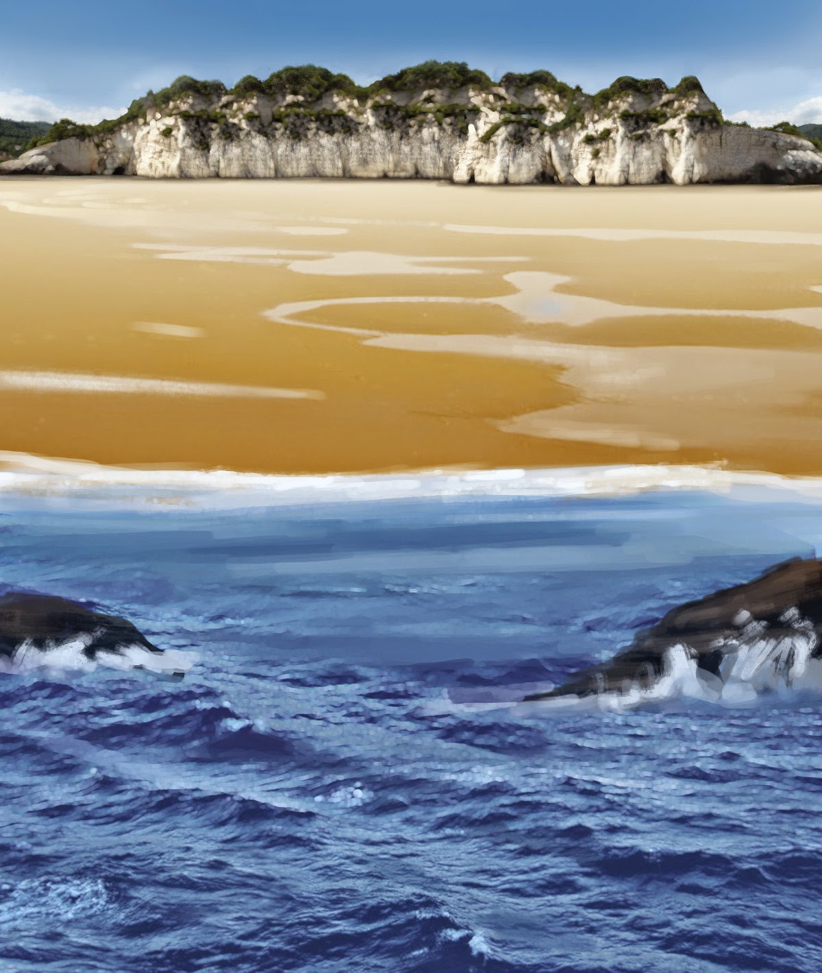 Musca's drawing blog: Landscape test