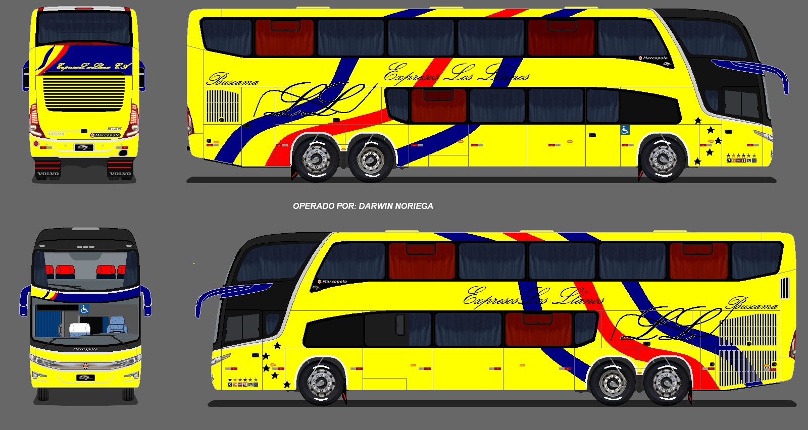 Diseños Autobuses VNZLA: DISEÑO FICTICIO PARA EXPRESOS LOS LLANOS
