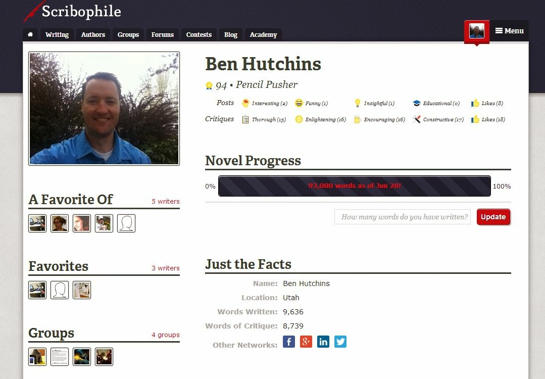 Mad Ink: Scribophile - A Favorite Online Writing Community