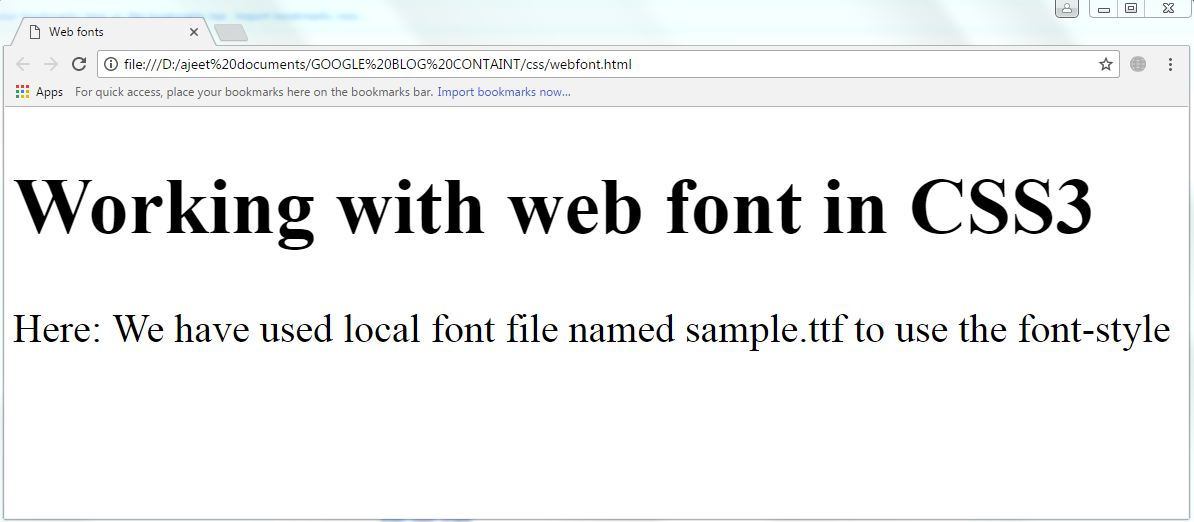 -::New technologies::-: Web Fonts In CSS3