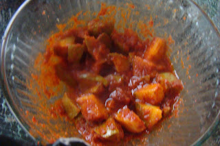 My Favorite Recipes Collection: Quick Raw Green Mango Pickle in USA