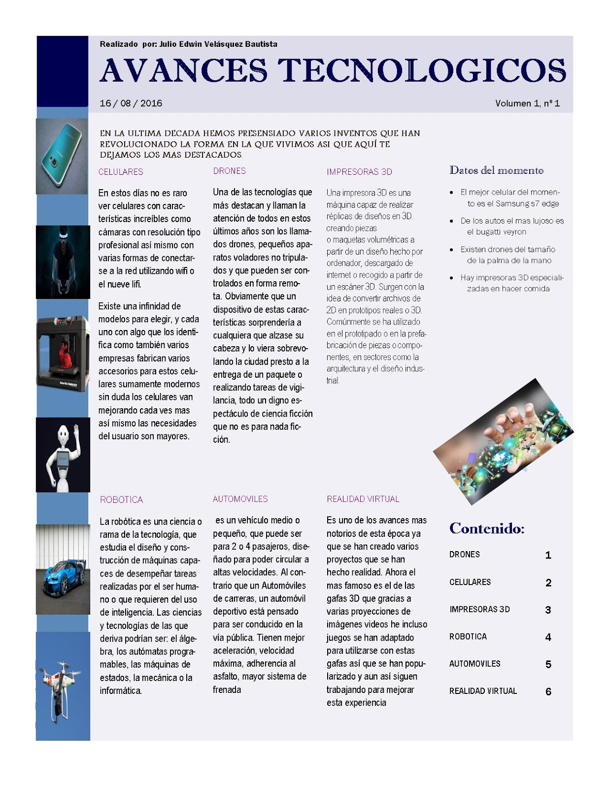 ejemplos de publisher : agosto 2016