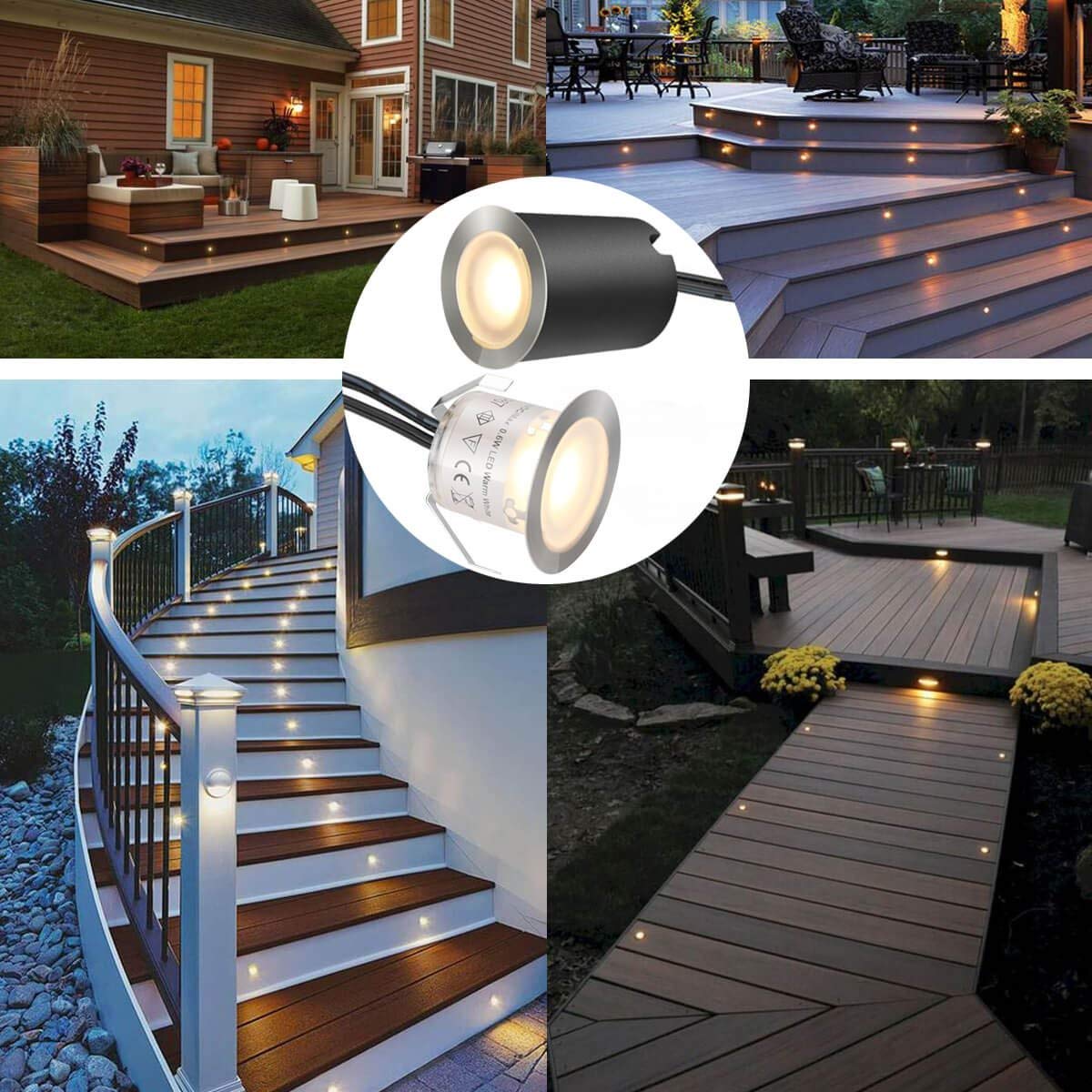 Product Reviews & Tips: Recessed LED Deck Waterproof Light Kits with ...