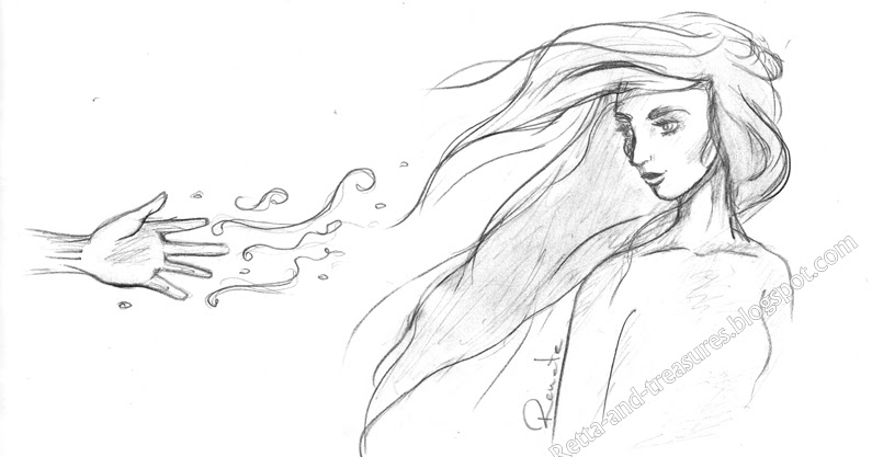 Retta and treasures: Drawing - Magical hand