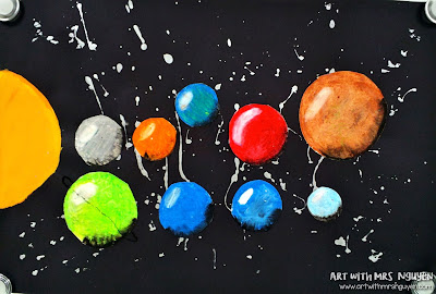 Oil Pastel Solar System - Part 2 (5th) | Art with Mrs. Nguyen