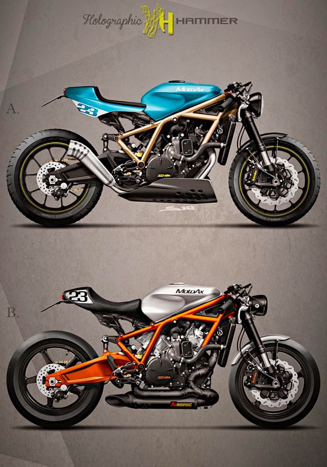 Racing Cafè: Cafè Racer Concepts - KTM 1190 RC8 by Holographic Hammer