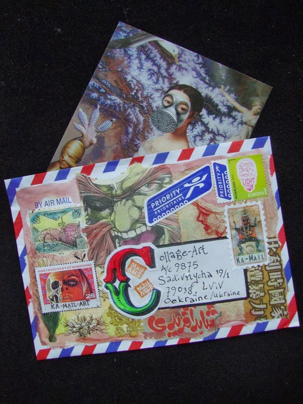 Ka-Mail-Art: Sent to Mail Art Project "Collage art", Ukraine
