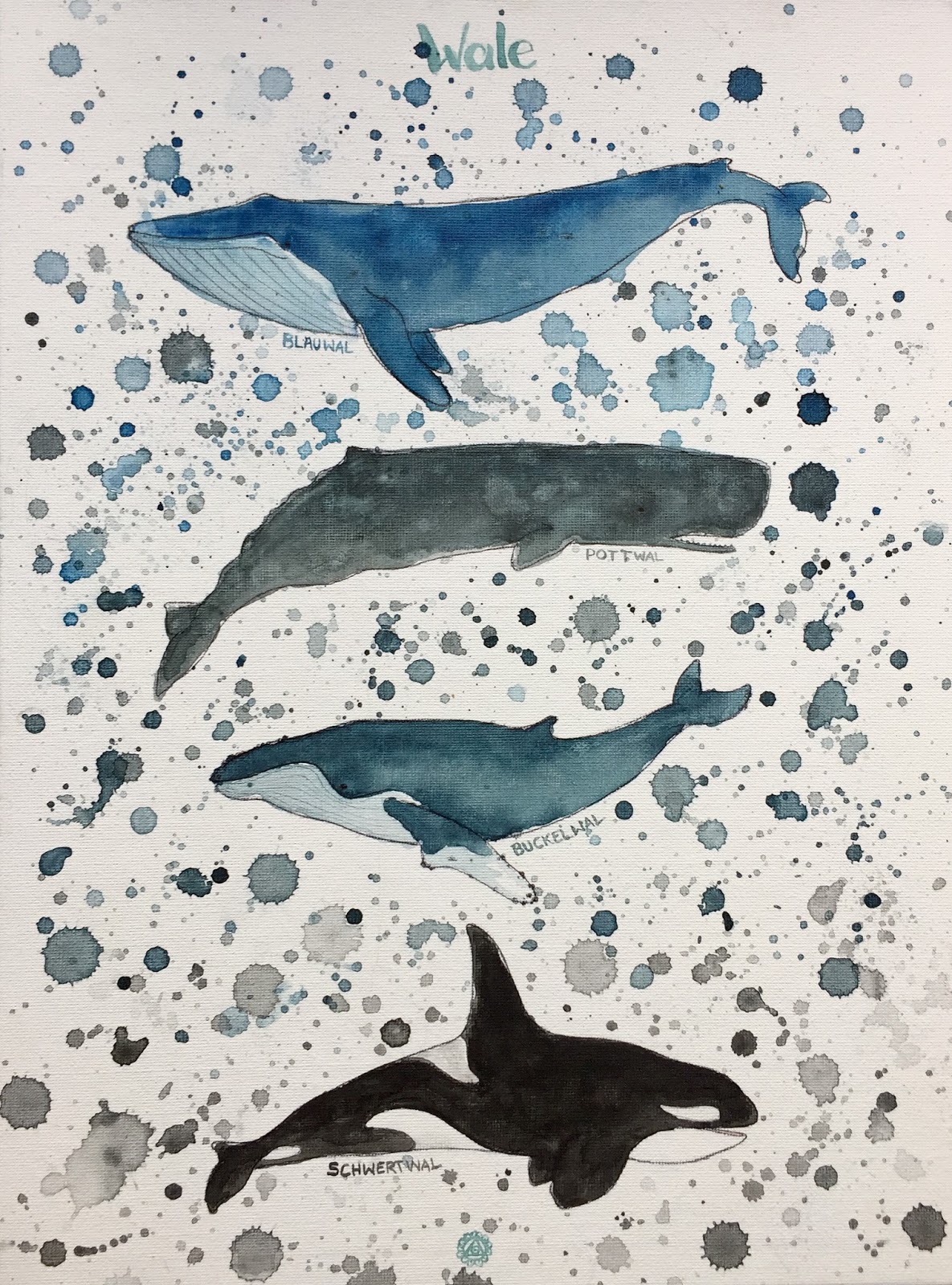 Wal Aquarell - Walkarte