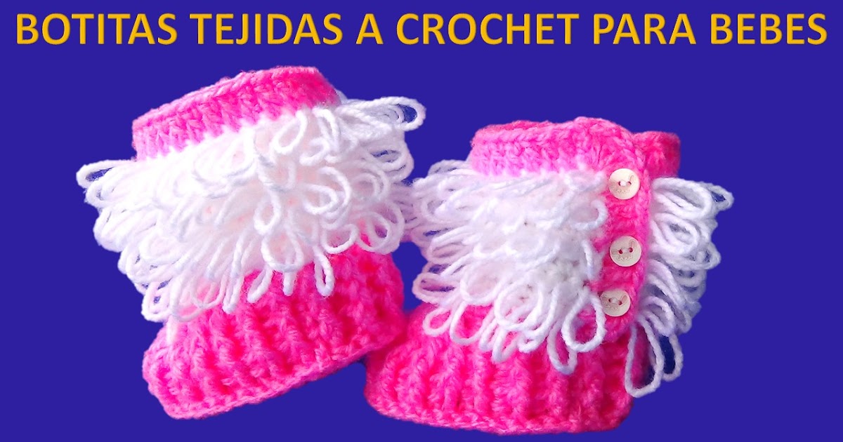 MILAGROS ENA: Botitas tejidas a crochet paso a paso para bebe de 0 a 6 ...