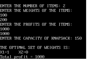 Search4notes: C Program to implement Knapsack using Dynamic programming.