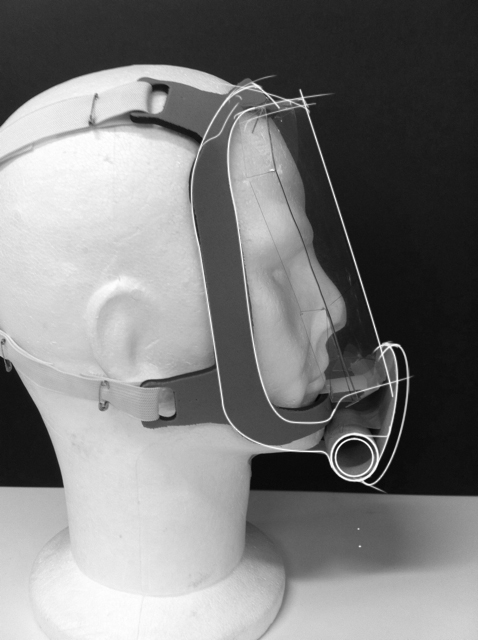 Bruce Walls - Hyperbaric Mask: Oxygen Inlet Configuration