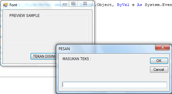 Kode Mengubah Font di VB.net | SIRARUHIBER