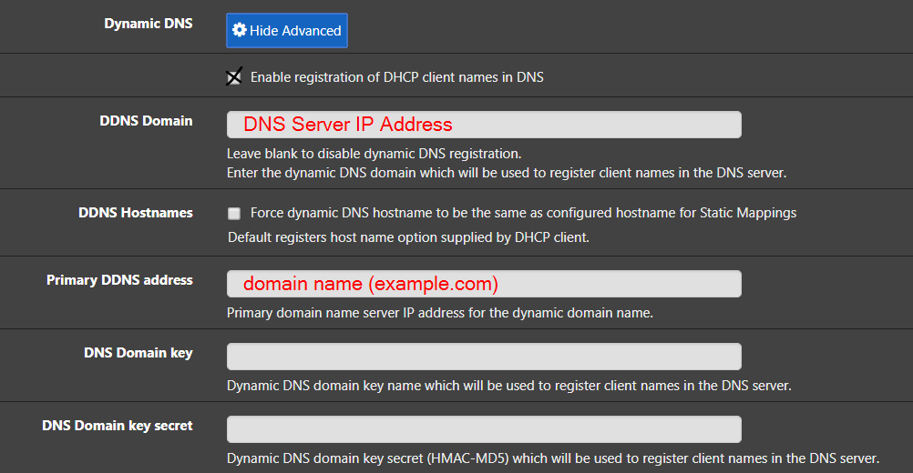 pfSense DHCP: Dynamic DNS Updates to a Windows DNS server over a Site ...