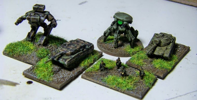 Painting Sci Fi figures and models, 6mm, 1/300th, 1/300 Figures from ...