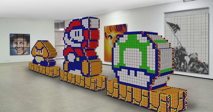 Neon Rocketship: Rubik's GameCube