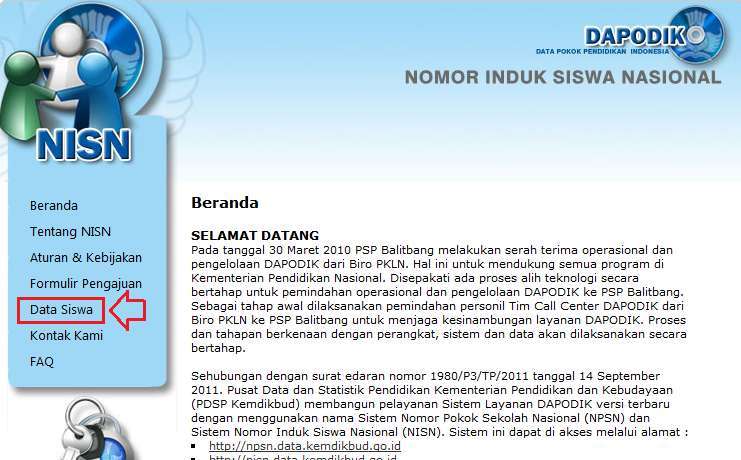 Cara Mudah Mencari NISN Lewat Internet - Blog Mas Rozaq