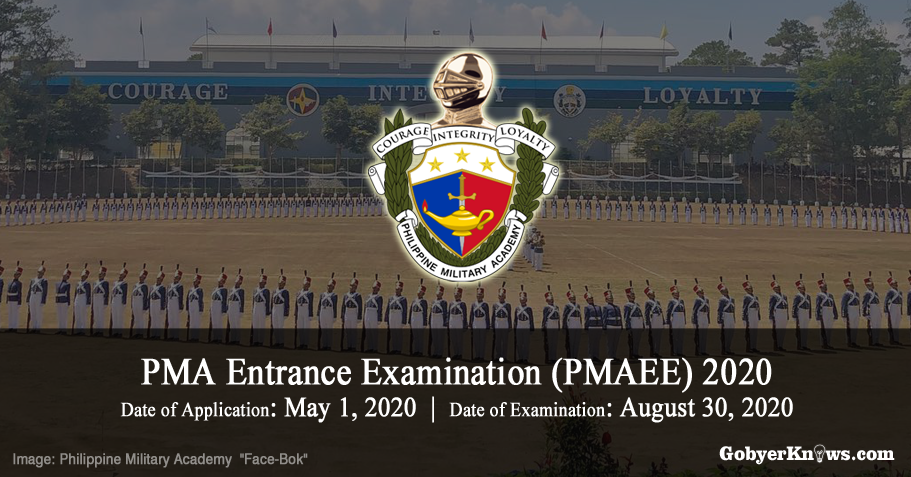 GobyerKnows: DETAILS: PMA Entrance Exam 2020 - Online Application