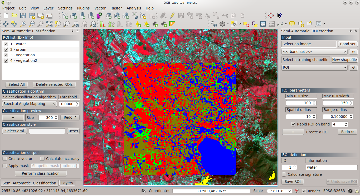 From GIS to Remote Sensing: Supervised Classification using the Semi ...