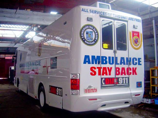 DAVAO CITY Central 911 Bus Ambulance ~ Biyaheng DAVAO
