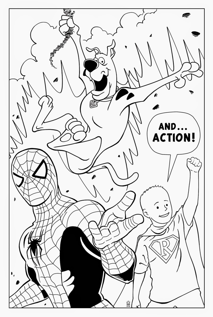 Lostappeared!: Commission: Scooby Doo, Spiderman & Super- Riley Team Up.