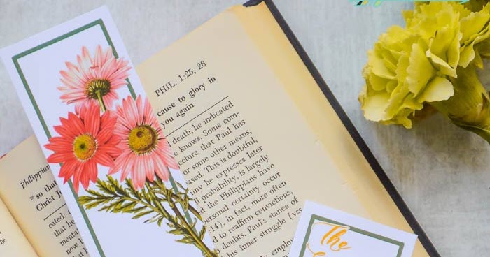 Free Printable Daisy Bookmarks | i should be mopping the floor