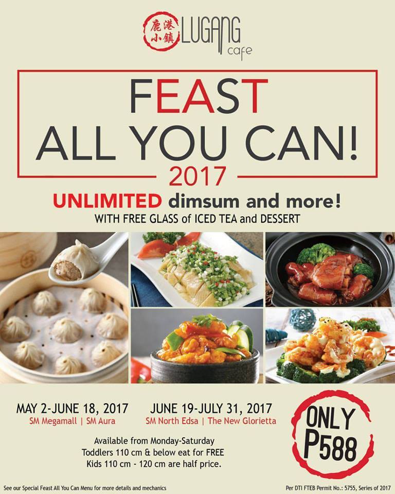 Lugang Cafe's Feast All You Can 2017 Is Here: Enjoy Unlimited Dimsum ...