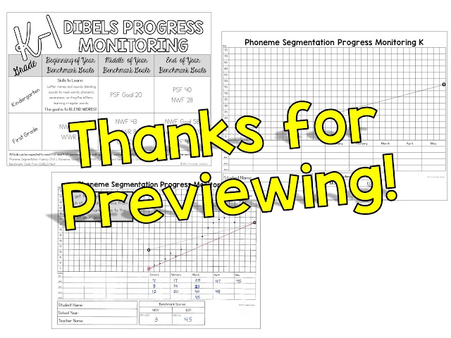 The Simple Teachers: K-1 Dibels Progress Monitoring