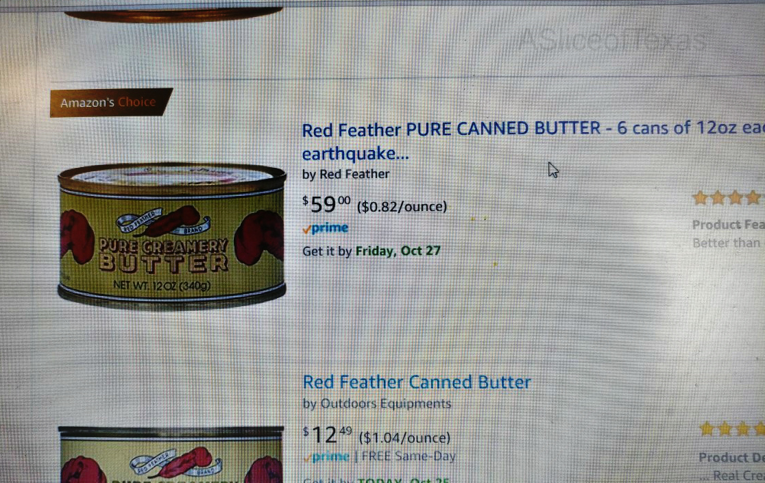 A Slice of Texas blog : CANNED BUTTER FOR FOOD STORAGE - Red Feather ...