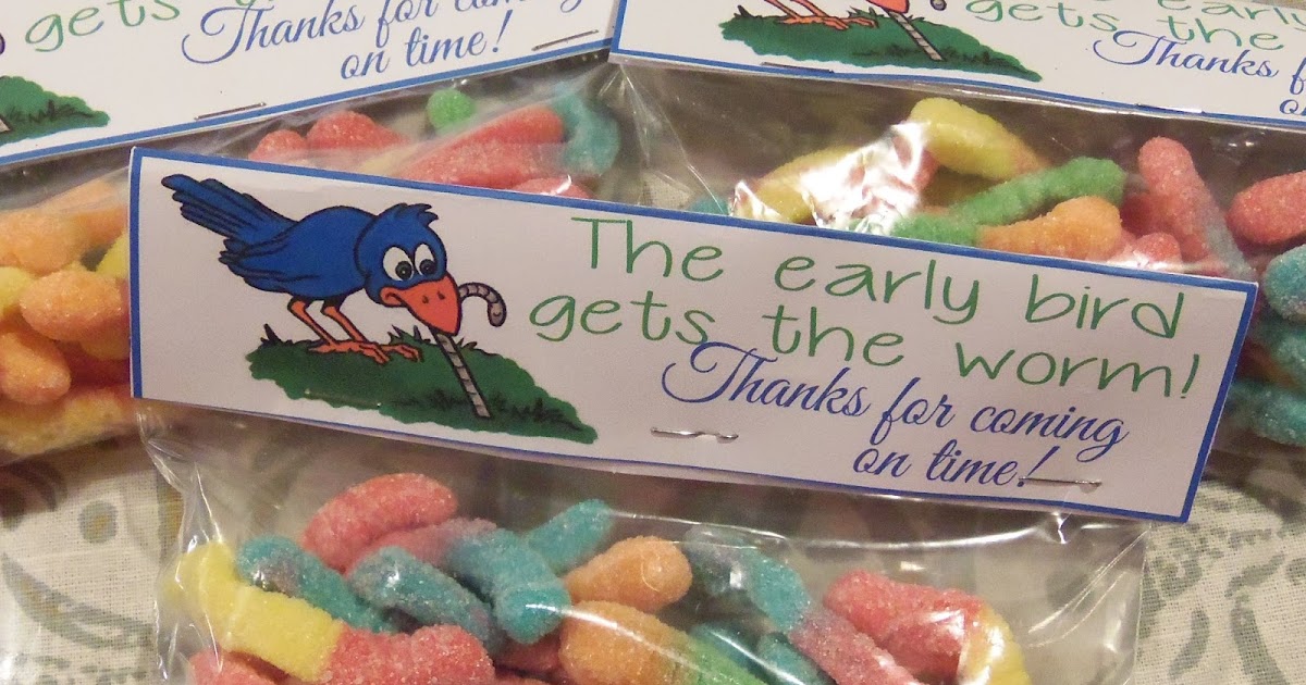 HollysHome Family Life: The Early Bird Gets The Worm - a gummy worm ...