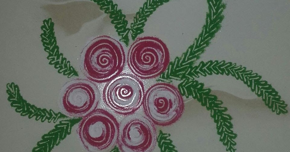 TELUGU WEB WORLD: AMAZING ORANGE YELLOW SUN FLOWER RANGOLI ART