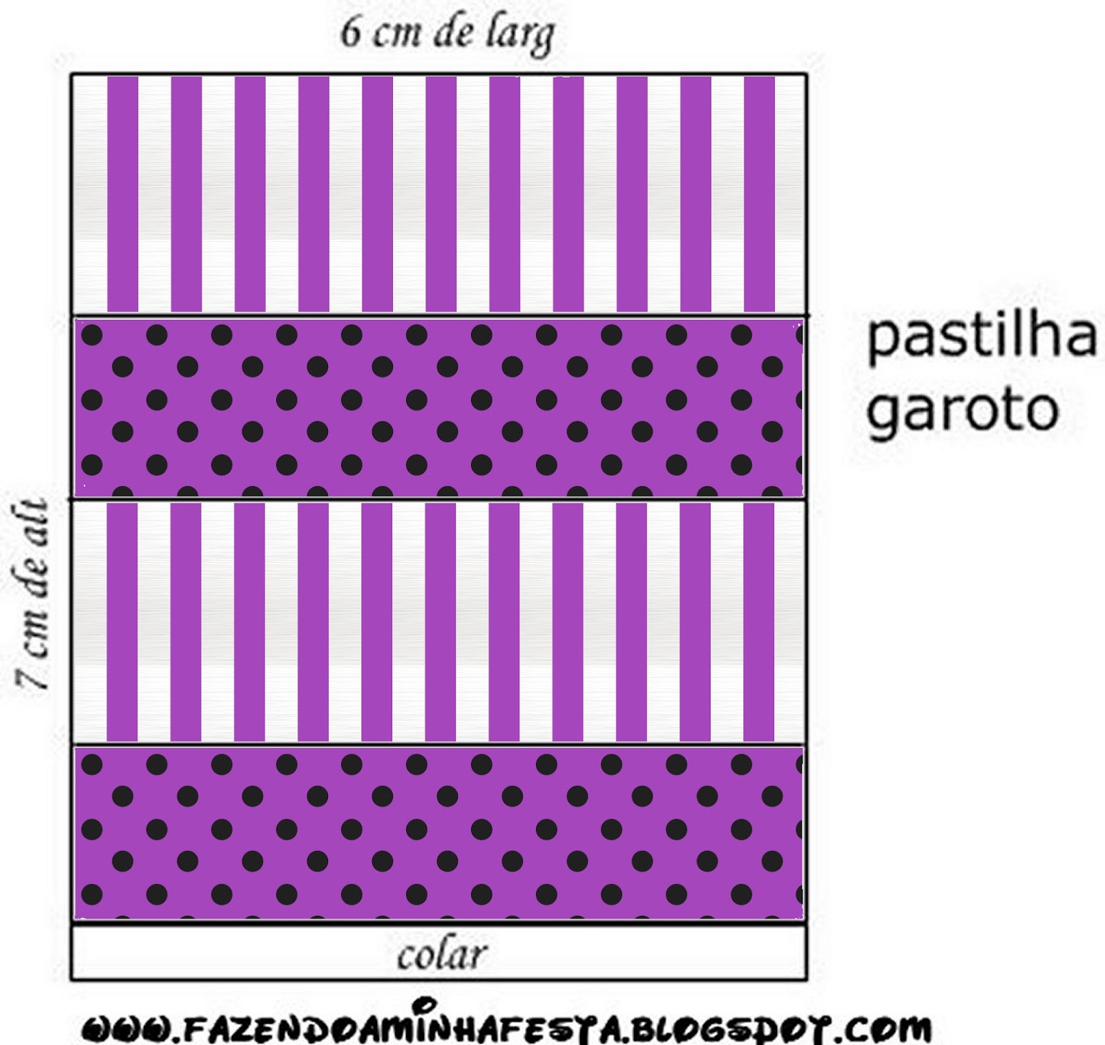 Black Polka Dots in Purple: Free Printable Candy Bar Labels. | Oh My ...