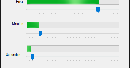 Aprendiendo C#, Python, C++, A.I, BASIC...: Reloj / progressBar / trackBar