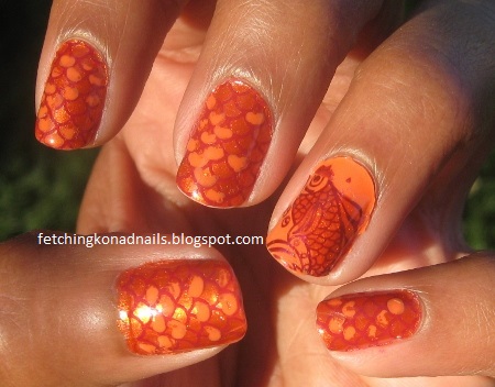 Where's my goldfish? | Fetching Konad Nails