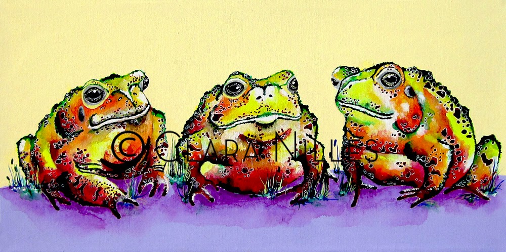 ARTIST Clara Nilles: Three Fat Toads!