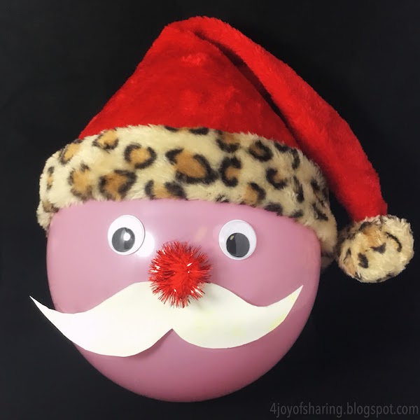 Balloon Santa Claus Christmas Craft - The Joy of Sharing