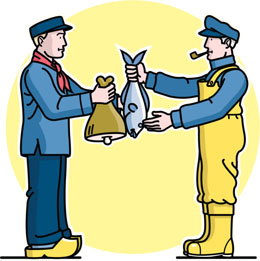 French Vocabulary Illustrated: troquer