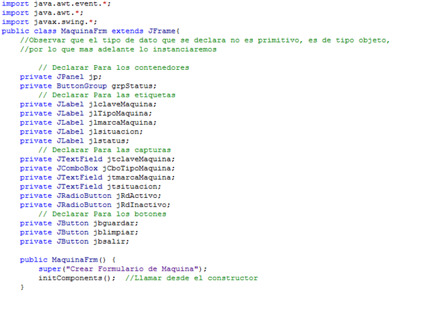 Objetos en Java: SWING 001: FORMULARIO EN JAVA