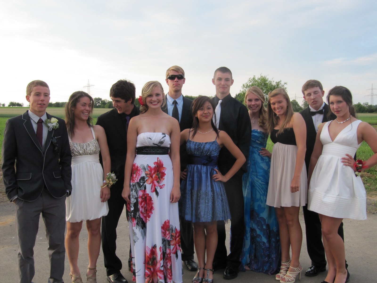 our H A P P Y family: england... prom... B U S Y