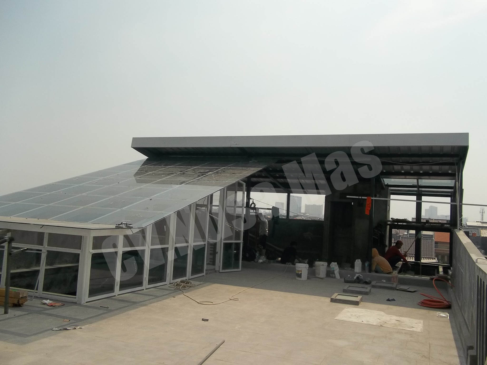 Canopy Kaca + Solar Panel (800cm x 550cm)