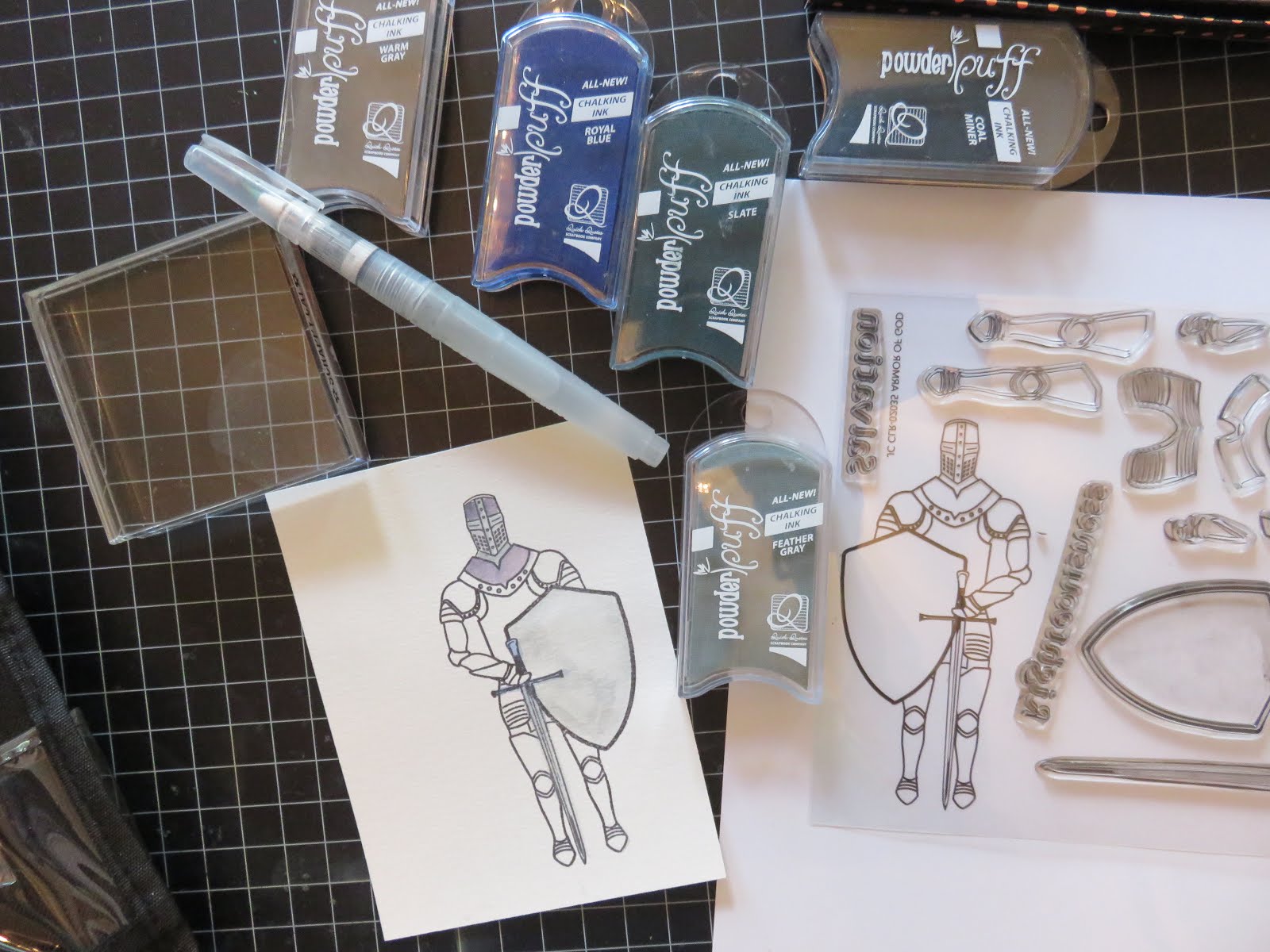 Super Stick Chick: Two Ways To Color Using PowderPuff Chalking Inks