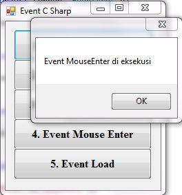 Programming: Mengenal Event-Event Yang Ada Di Dalam C# (CSharp)