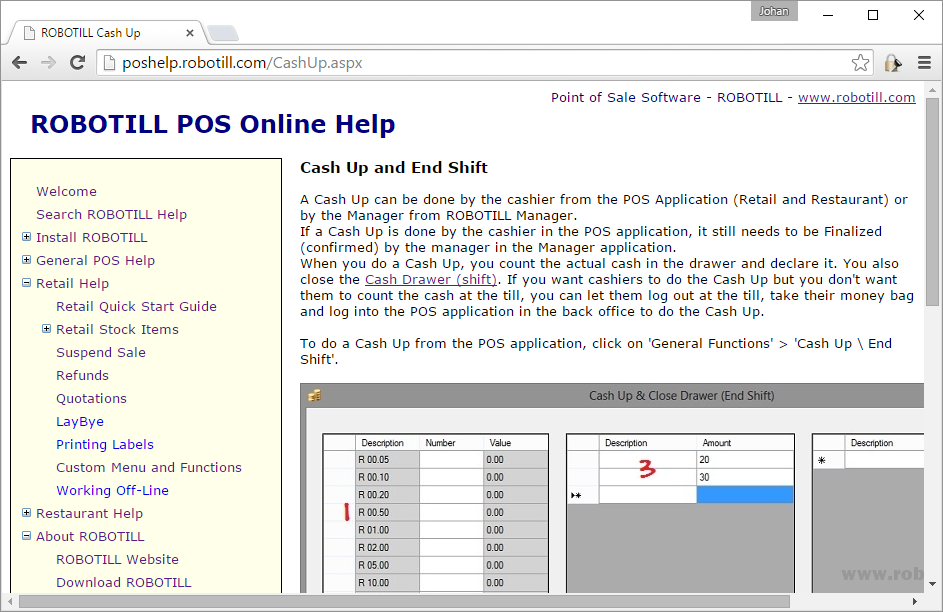 POS Software Online Help