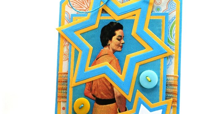 A bright vintage 'Star' birthday tag | Paperesse