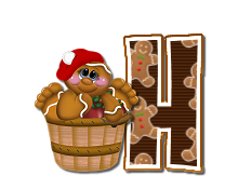 Alfabeto de galleta de jengibre metida en cesta. - Oh my Alfabetos!