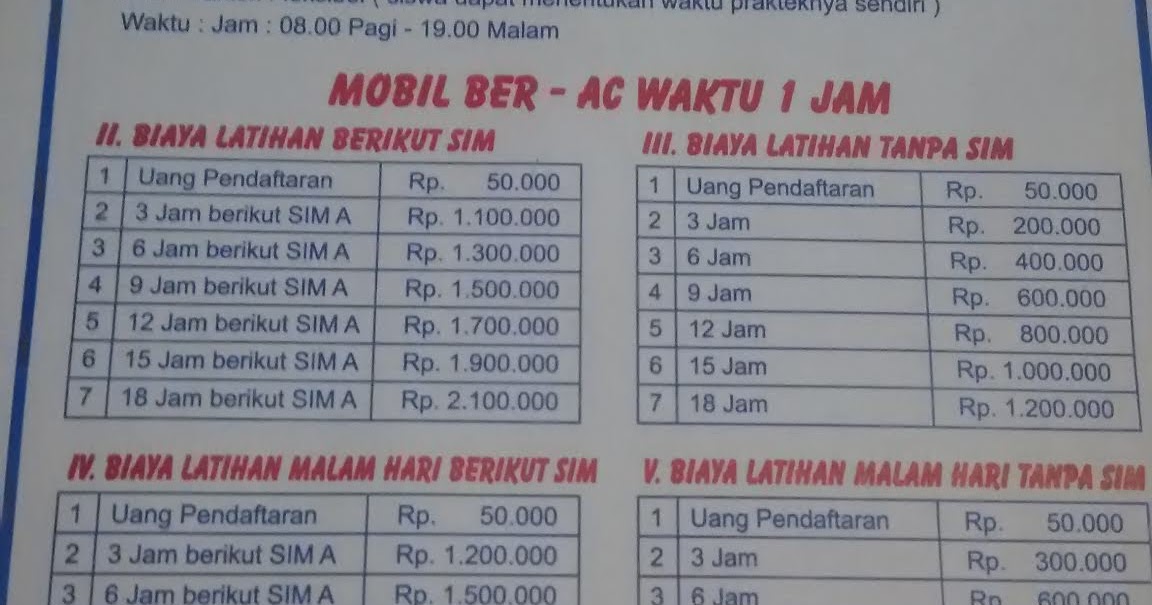 Biaya Kursus Stir Mobil Terdekat - Perumperindo.co.id