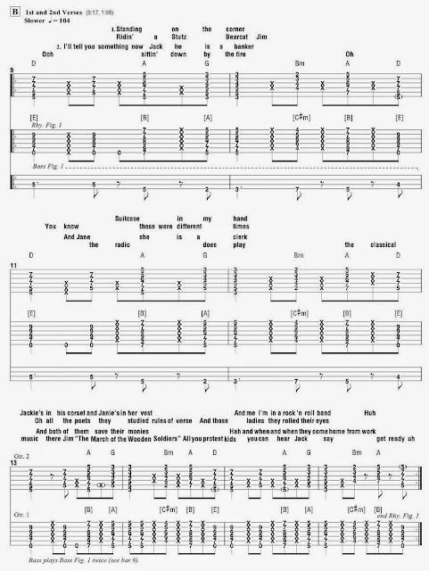 Summit Guitar: Sweet Jane - The Velvet Underground - Guitar and Bass ...