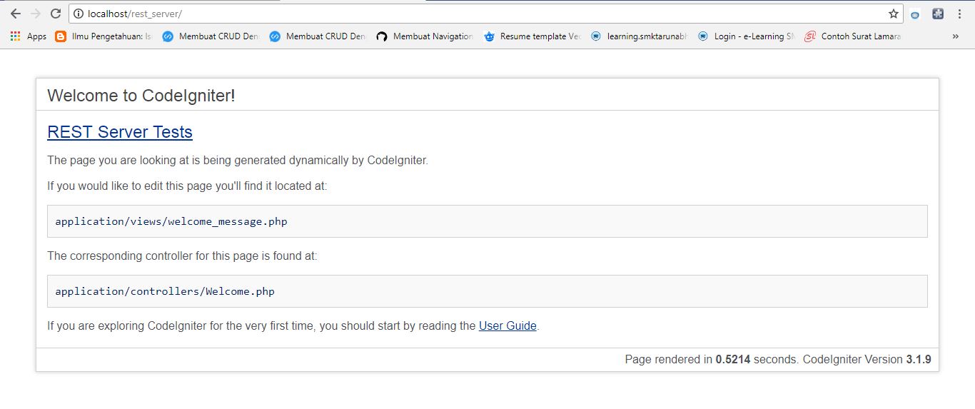 MEMBUAT REST API MENGGUNAKAN CODEIGNITER MEMBUAT REST API MENGGUNAKAN CODEIGNITER