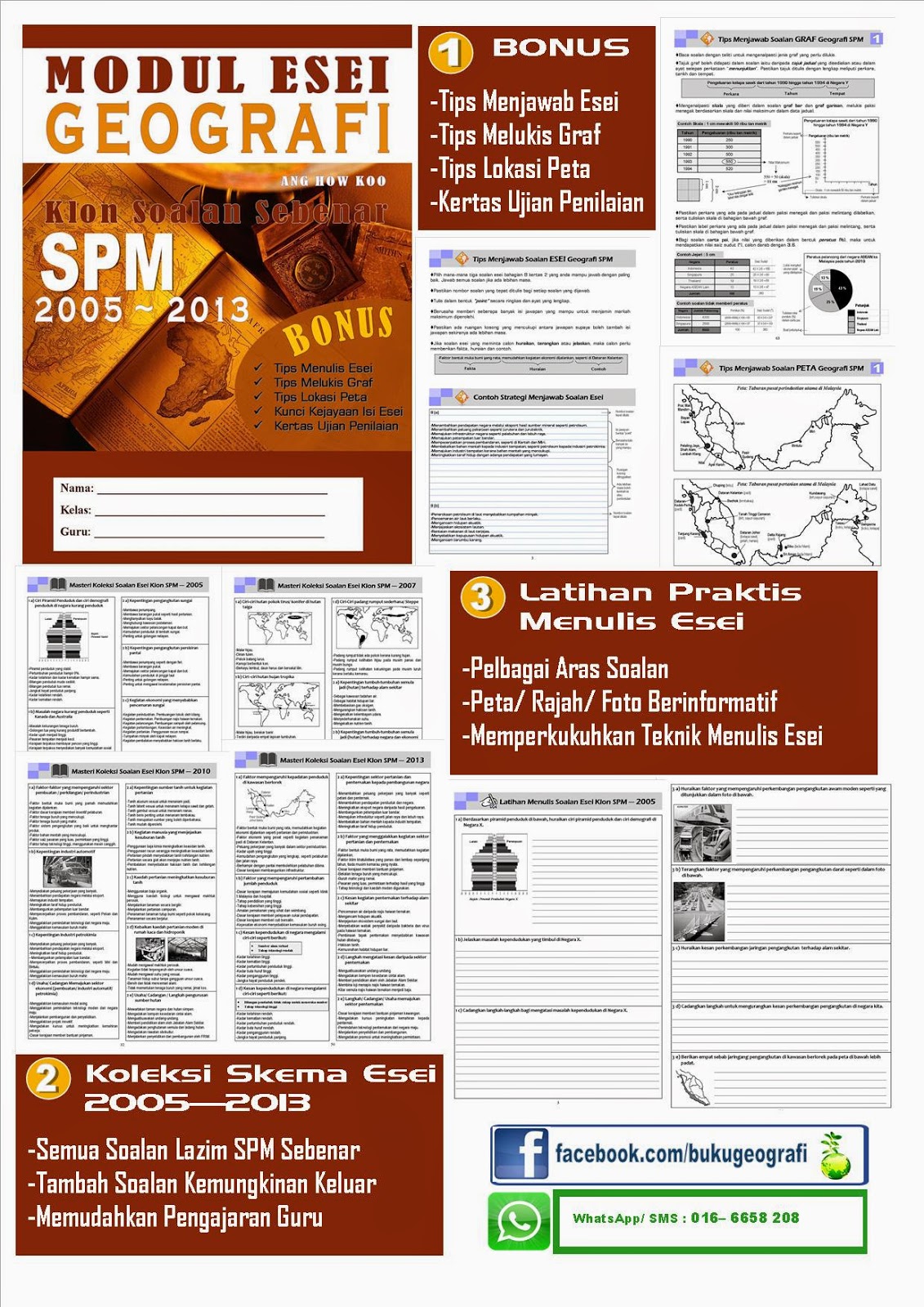 Buku GEOGRAFI: Modul Esei Geografi Klon SPM 2005-2013