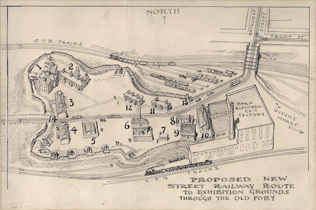 Fort York and Garrison Common Maps: 1905 Staples: Proposed New Street ...