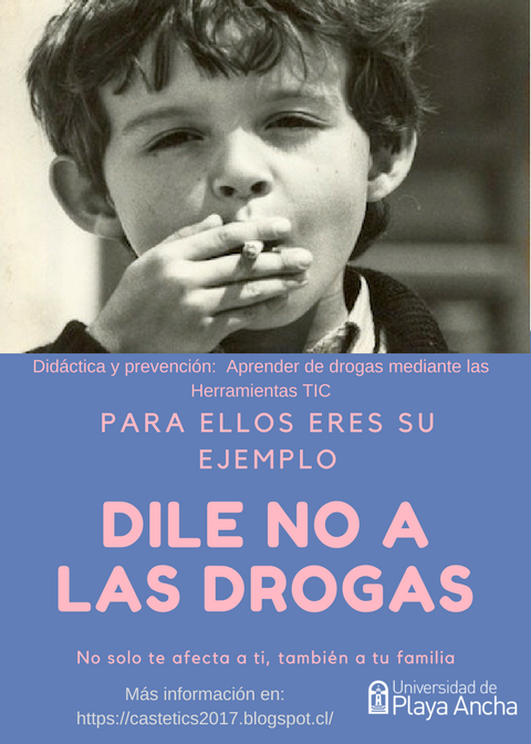 Afiches en contra de las drogas